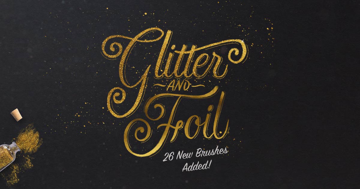 New Color Dynamic Glitter Brushes for Procreate! - iPad Calligraphy