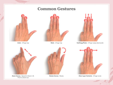 ‘Gesture like a boss in Procreate’ [free cheat sheet] - iPad Calligraphy