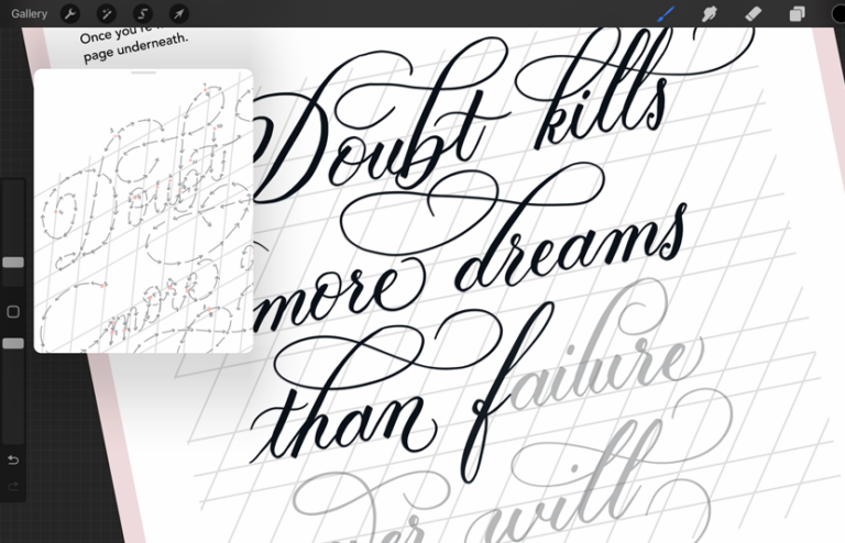 How to use Procreate’s Reference Feature for Calligraphy - iPad Calligraphy